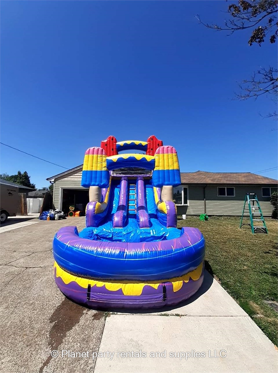 dual ice cream water slide - Bounce houses and party supplies in Salem ...